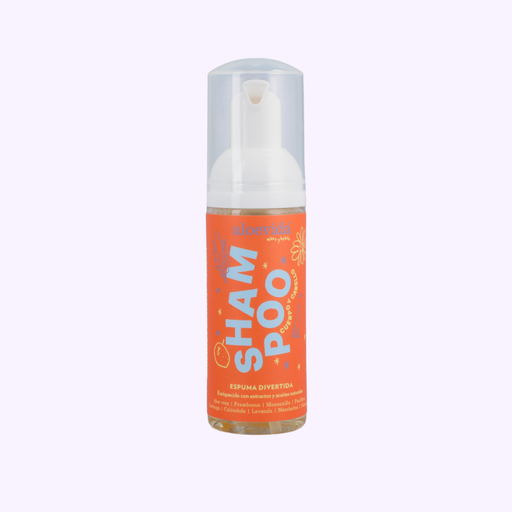 Shampoo cuerpo y cabello espuma divertida 50 ml – aloevida